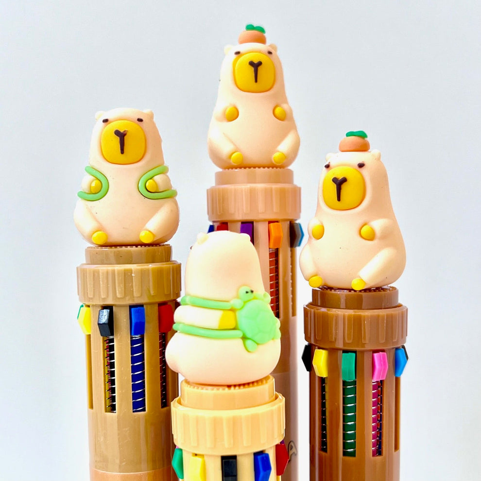 Capybara 10-Color Retractable Pen – Odd Nodd Art Supply
